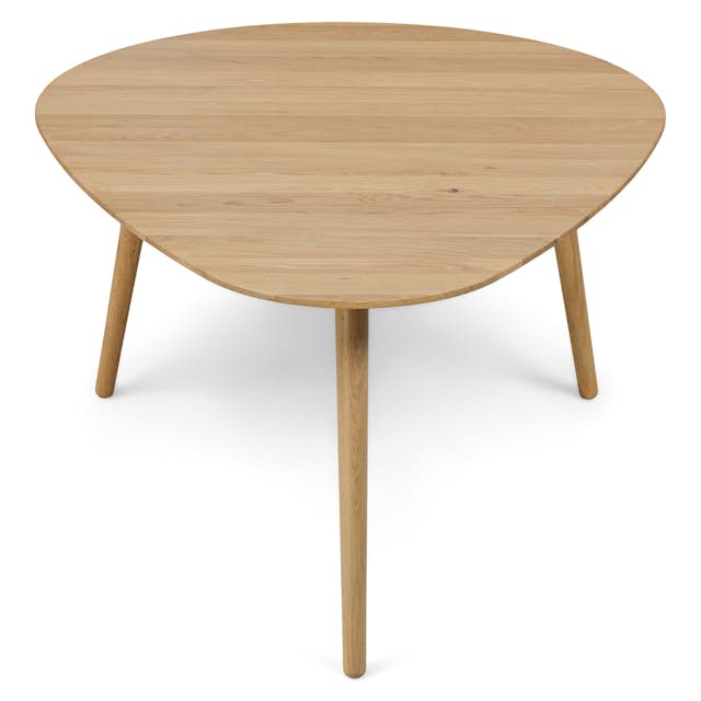 Amoeba 42.5" White Oak Triangle Coffee Table | Article