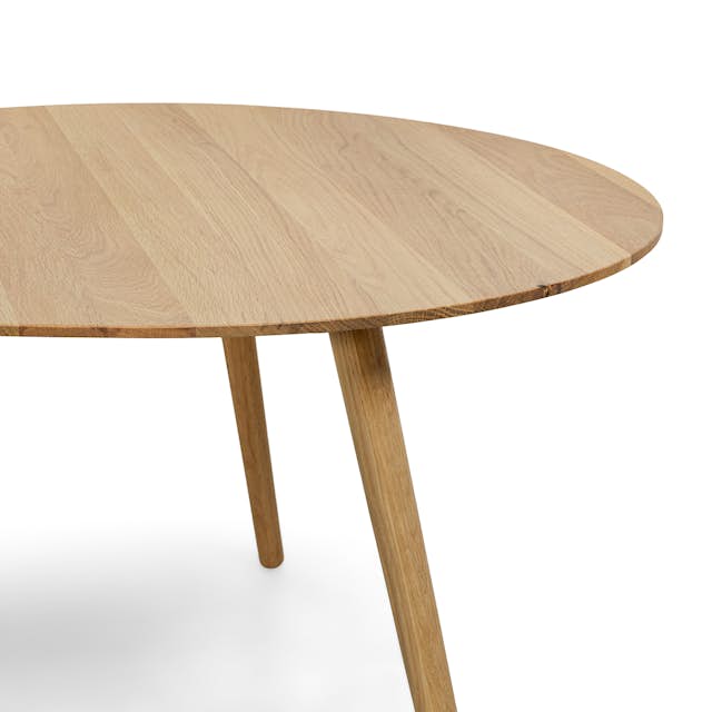 Amoeba 42.5" White Oak Triangle Coffee Table | Article