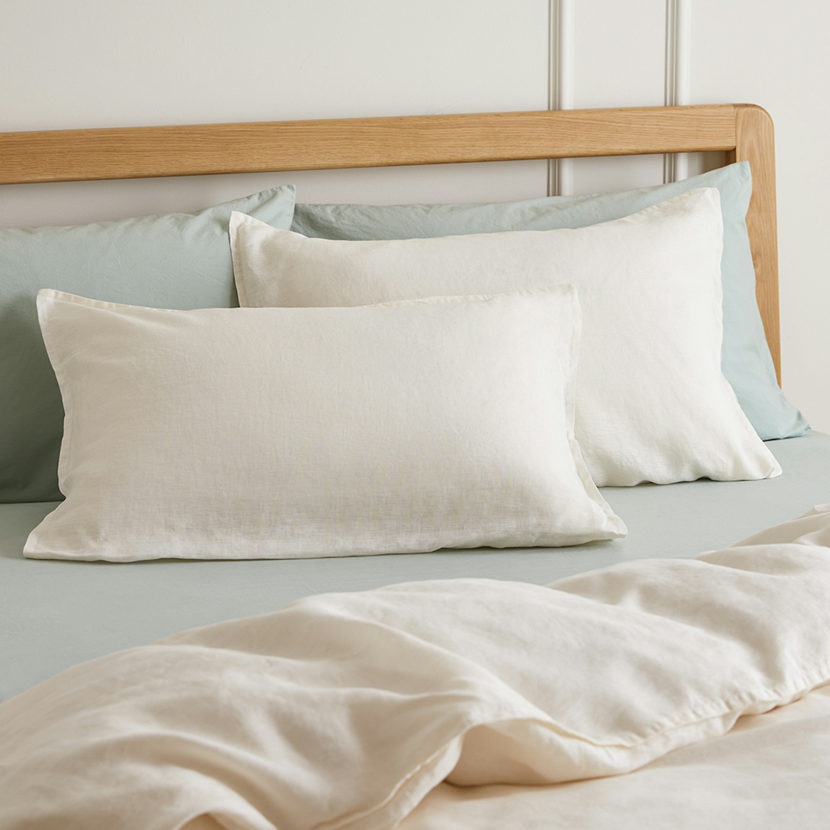 Linen Ivory White King Sham Set | Alto Collection | Article