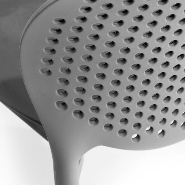 Dot Graphite Gray Stackable Outdoor Dining Chair | Article