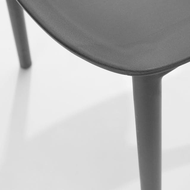 Dot Graphite Gray Stackable Outdoor Dining Chair | Article