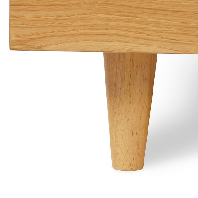 Oak Wood Full/Double-Sized Platform Bed Frame | Basi Collection | Article