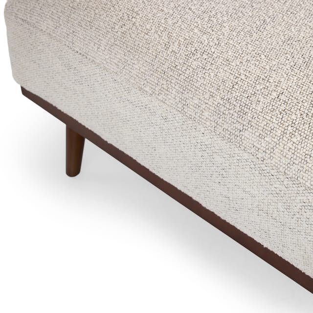 Rhett Pepper Ivory Ottoman | Article