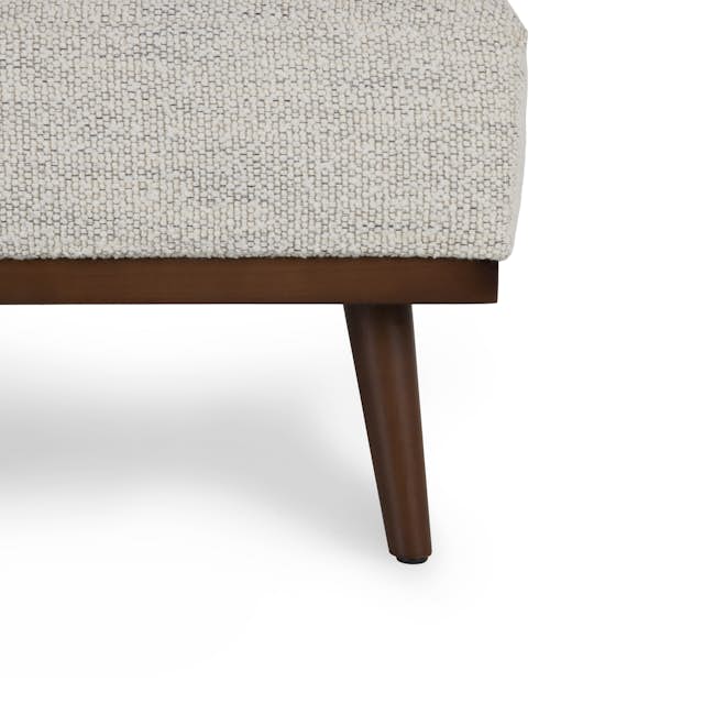 Rhett Pepper Ivory Ottoman | Article