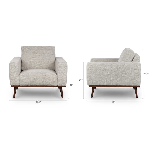 Rhett Pepper Ivory Loveseat | Article