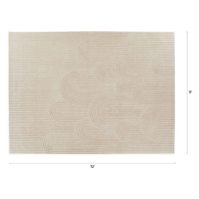 Clem Arch Cream Rug 9 x 12 | Article