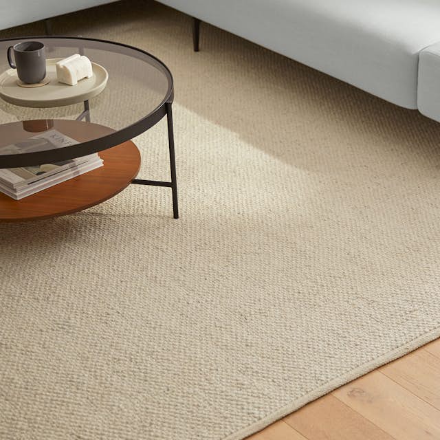 9'x12' Vanilla Ivory Handmade Fabric Area Rug | Texa | Article