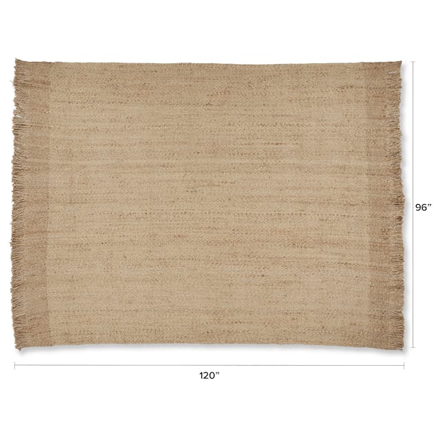 Nilium 8 x 10 Natural Tan Handmade Jute Rug | Article