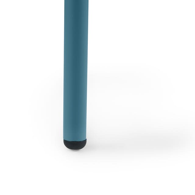 Sarek Peacock Blue Outdoor Stackable Metal Dining Chair | Article