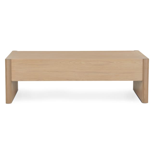 Torme White Oak 2-Drawer Storage Coffee Table | Article