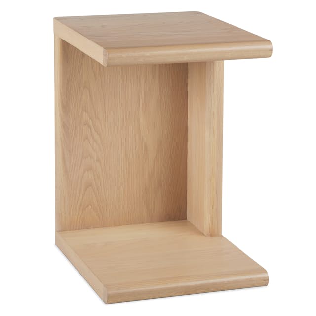Torme White Oak Scandinavian C Side Table | Article