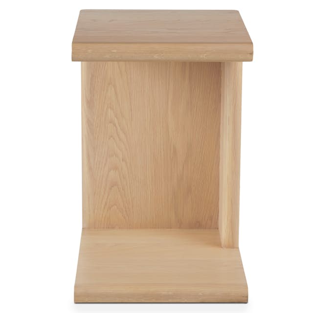 Torme White Oak Scandinavian C Side Table | Article