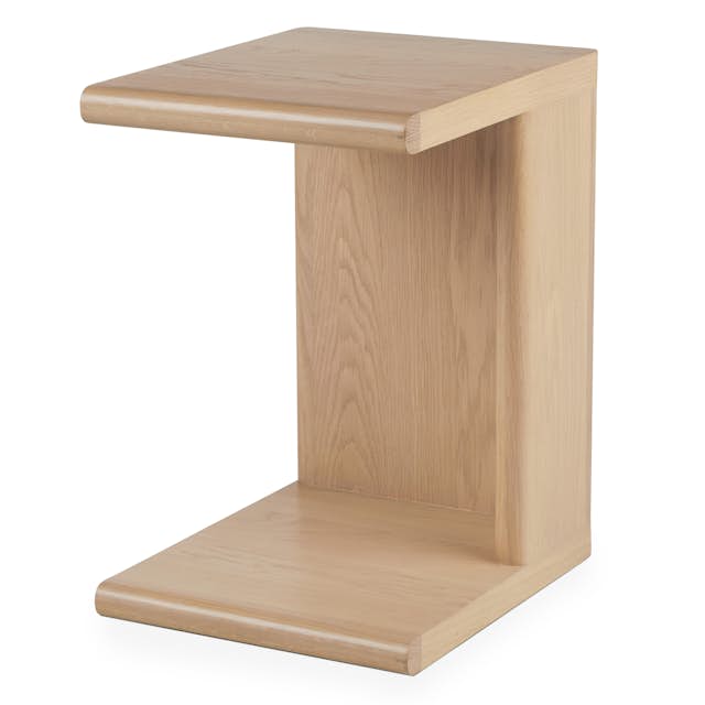 Torme White Oak Scandinavian C Side Table | Article