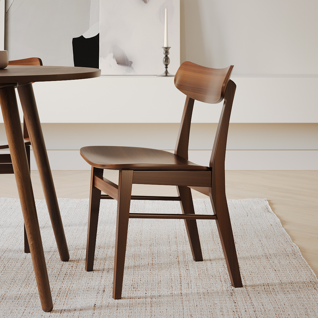 Ecole Walnut Wood Dining Chair | Article
