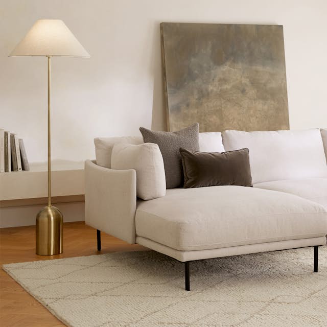 Markham Brass Metal Floor Lamp | Article