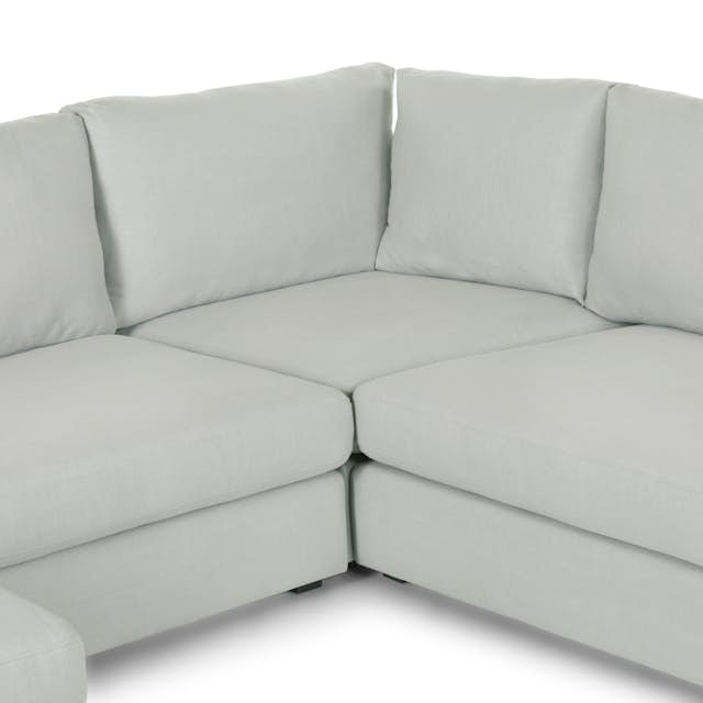 Beta Welsh Gray Left Modular Conversational Sectional | Article