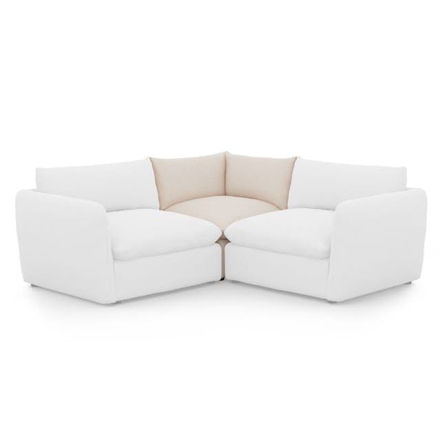 Leigh Silver Ivory Corner Module | Article