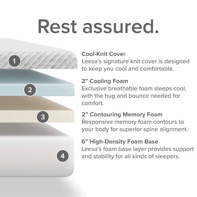 Leesa Original Queen Memory Foam Mattress, Shop Article today! UPC ...