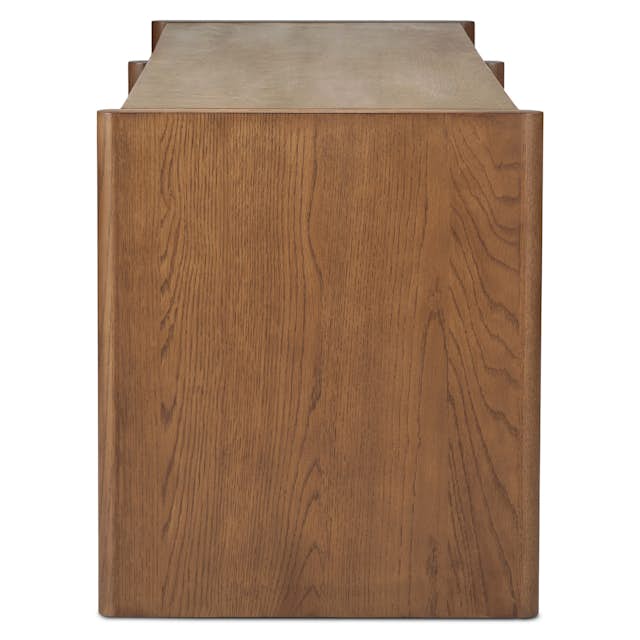 Torme Smoked Oak Short Bookcase | Article