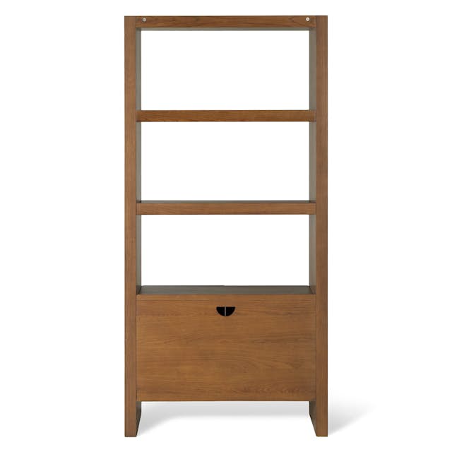 Torme Smoked Oak Tall Bookcase | Article