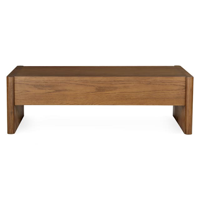 Torme Smoked Oak 2-Drawer Storage Coffee Table | Article