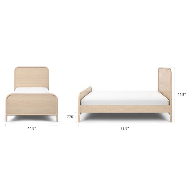 Faydra Natural Ash Solid Wood Twin Bed w/ Headboard | Article