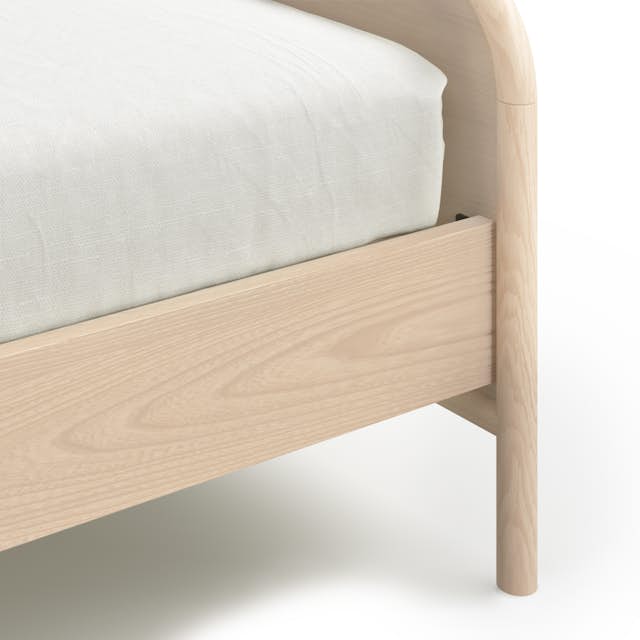 Faydra Natural Ash Solid Wood Full Bed w/ Headboard | Article