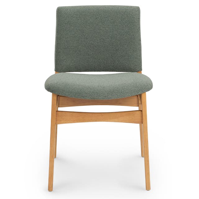 Set of 2 Nosh Oak & Hemlock Ratine Fabric Dining Chair | Article