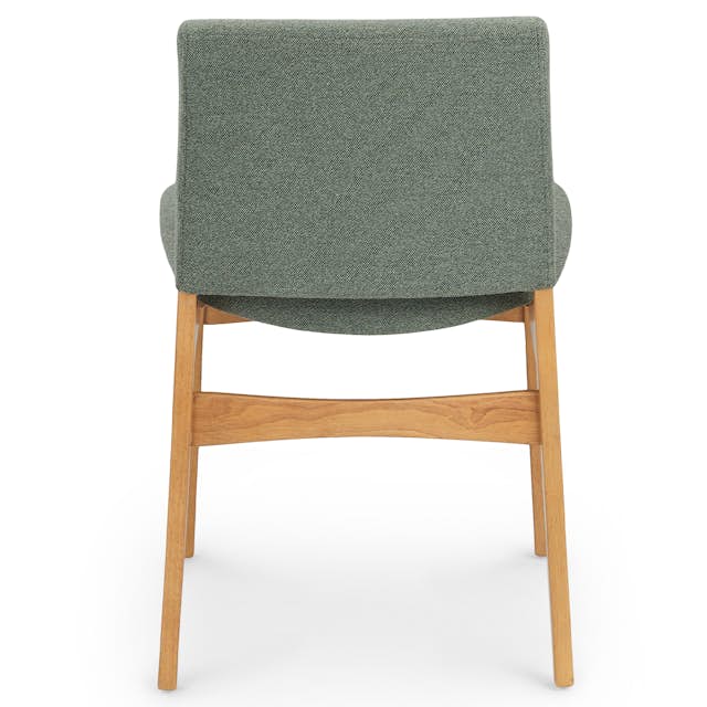 Set of 2 Nosh Oak & Hemlock Ratine Fabric Dining Chair | Article