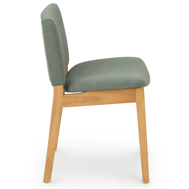 Set of 2 Nosh Oak & Hemlock Ratine Fabric Dining Chair | Article