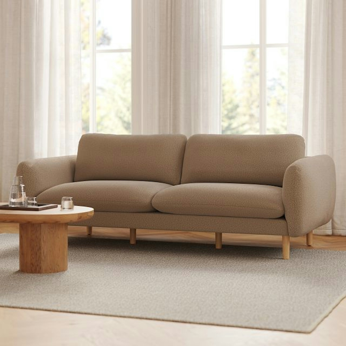 Sanders Sandstone Wool Bouclé Sofa | Article