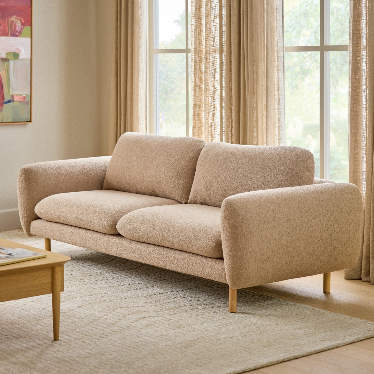 Sanders Sandstone Wool Bouclé Sofa | Article