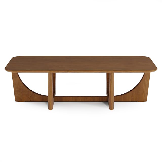 Tovi Smoked Oak Wood Rectangular Coffee Table | Article Mid-Century Design