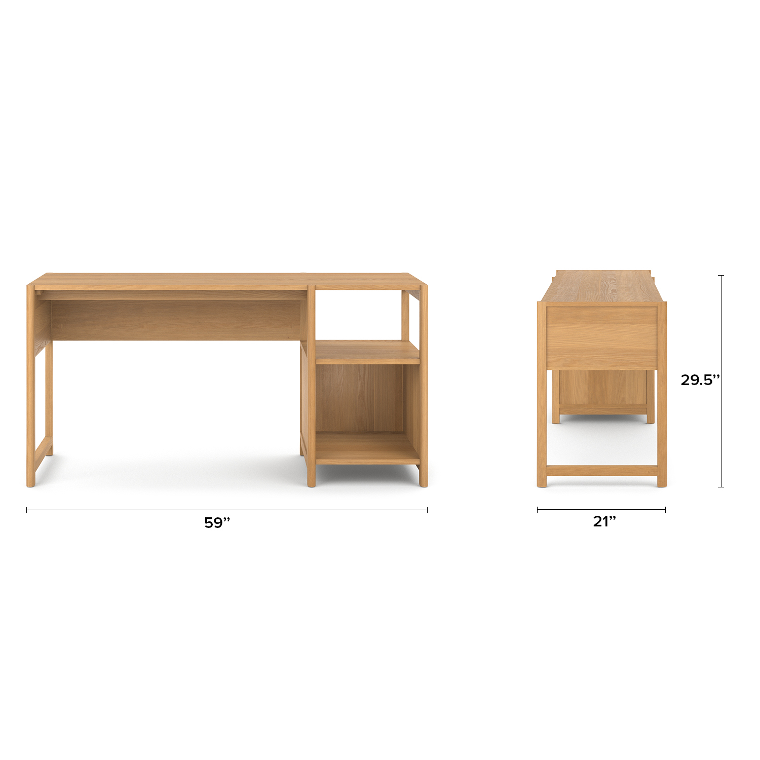 Oak micke desk store