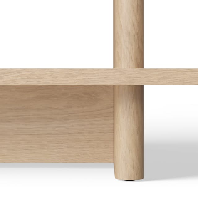 Torme White Oak Tall Open Bookcase | Article