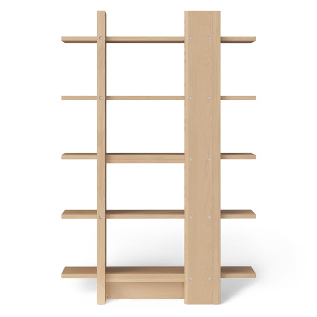 Torme White Oak Tall Open Bookcase | Article