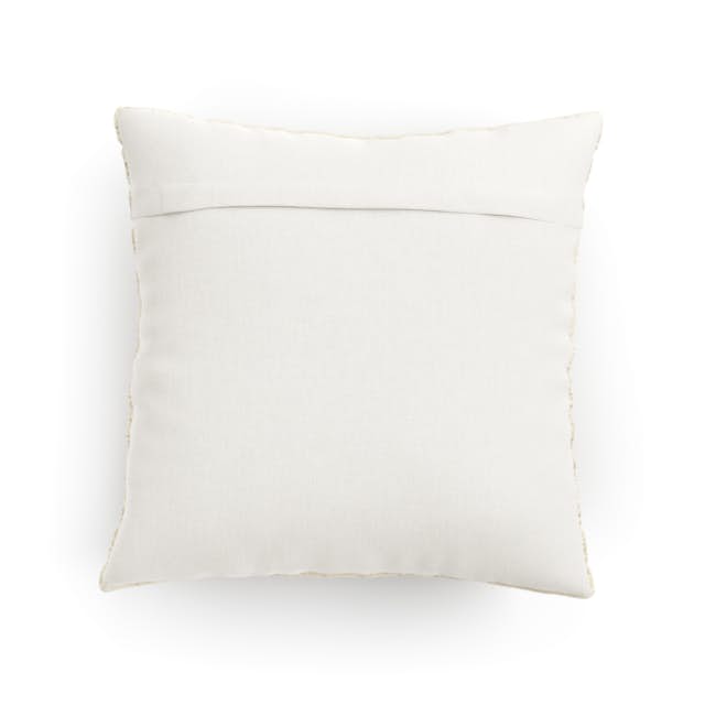 Carmine Grid White Pillow, Plush Rectangular Pattern, Cover + Insert ...