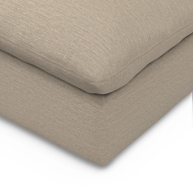 Leigh Silver Taupe Fabric Armless Lounge Chair Module | Article