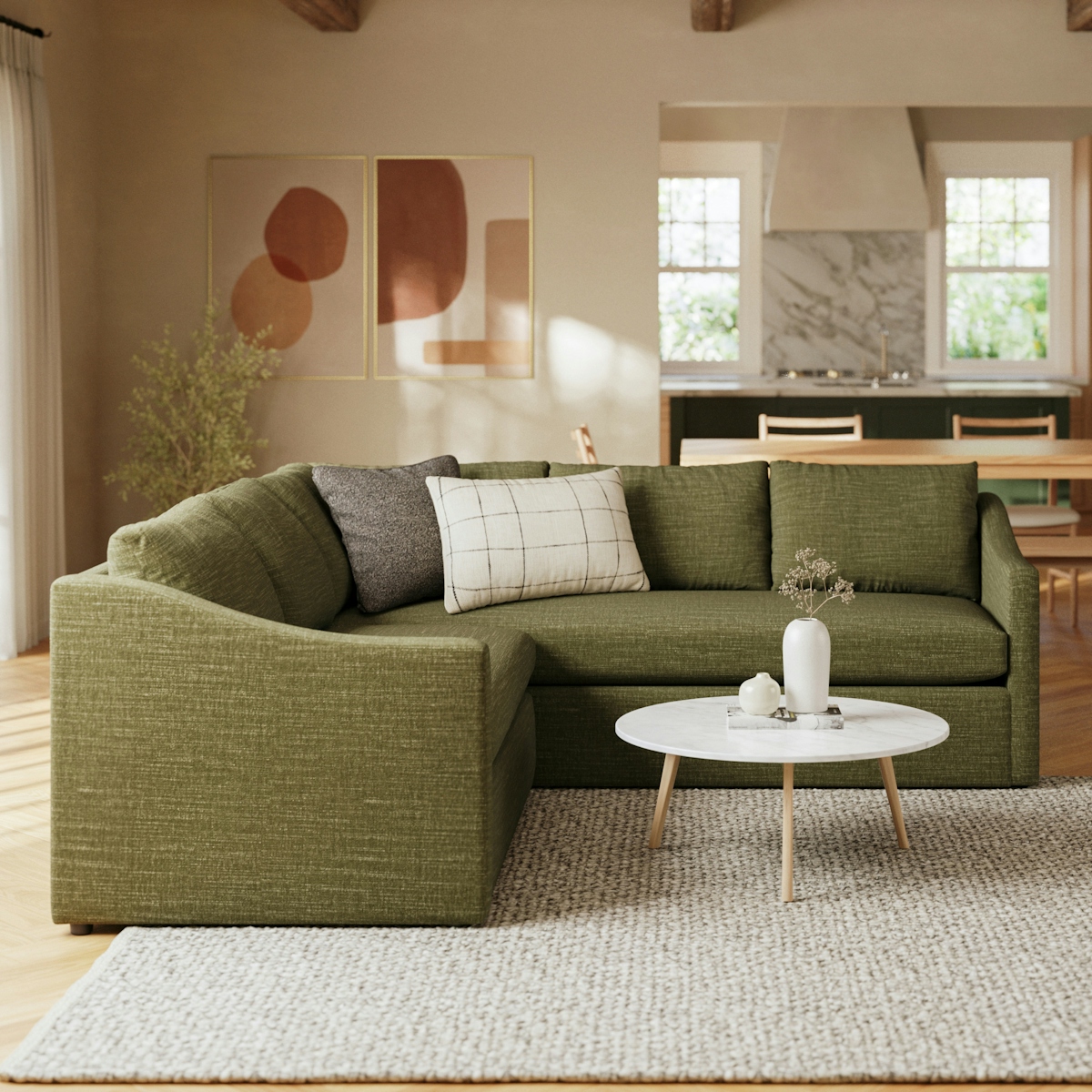 Landry Napa Moss Corner Sectional | Article