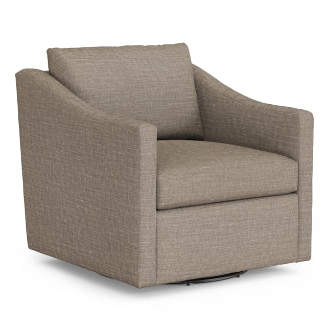 Landry Napa Taupe Swivel Lounge Armchair | Article