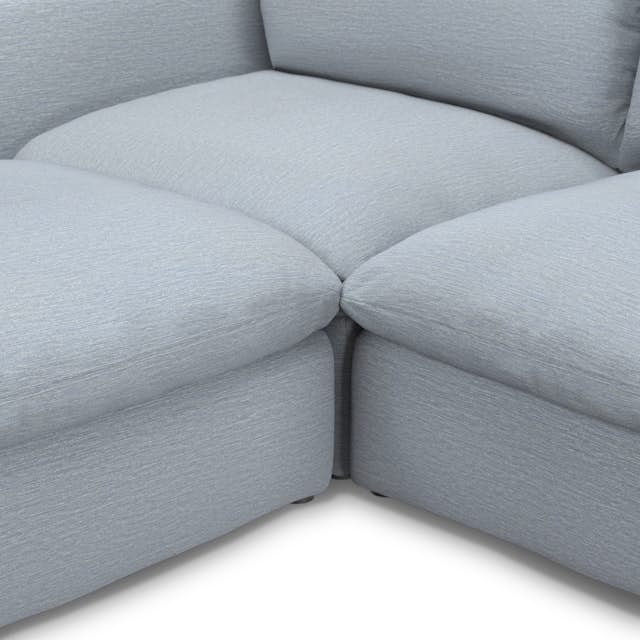 Leigh Silver Light Blue Modular & Reversible Sectional Sofa | Article