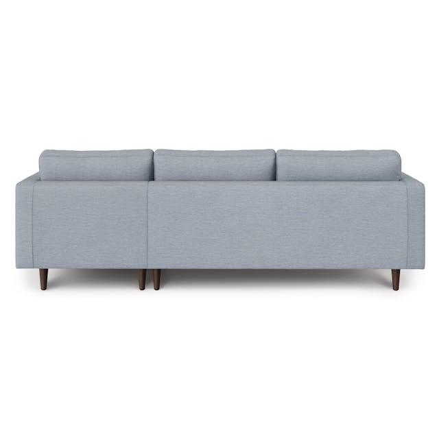 Sven Silver Light Blue Tufted Right Chaise Sectional Sofa | Article
