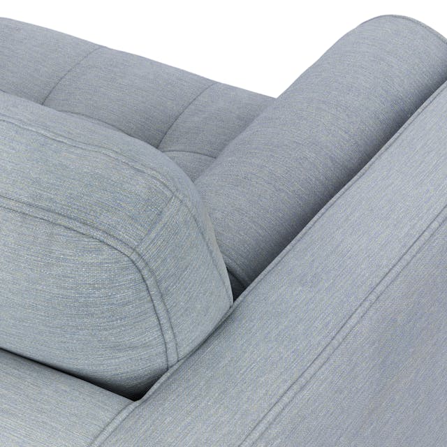 Sven Silver Light Blue Tufted Right Chaise Sectional Sofa | Article