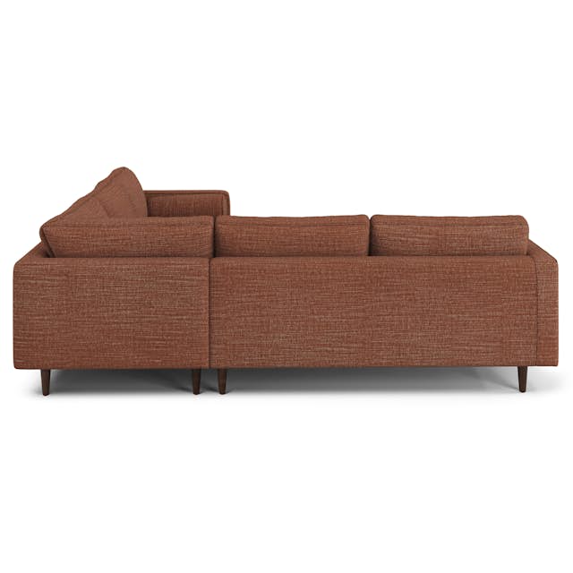 Sven Napa Rust Tufted Corner Sectional Sofa | Article