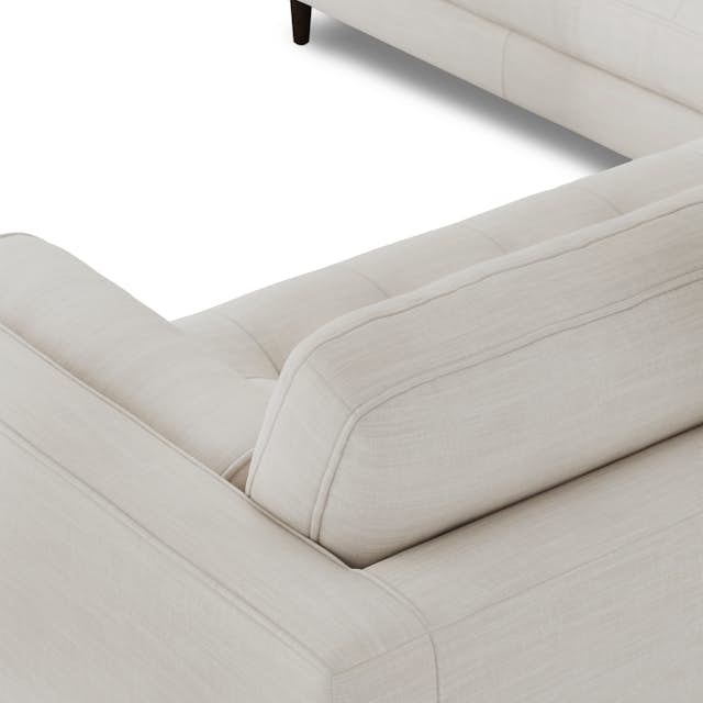 Sven Biscuit Cream Tufted Corner Sectional Sofa | Article