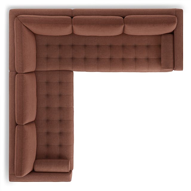 Sven Ratine Oxide Tufted Corner Sectional Sofa | Article