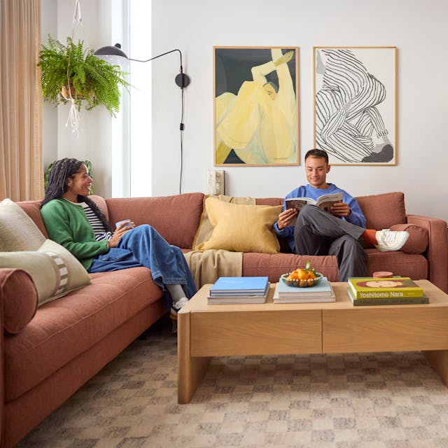 Sven Ratine Oxide Tufted Corner Sectional Sofa | Article