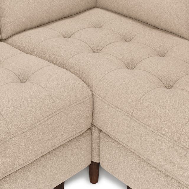 Sven Ratine Buff Tufted Corner Sectional Sofa | Article