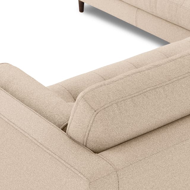 Sven Ratine Buff Tufted Corner Sectional Sofa | Article