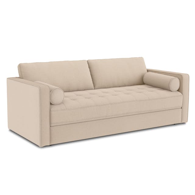 Sven Ratine Buff Tufted Fold-out Sofa Bed | Article